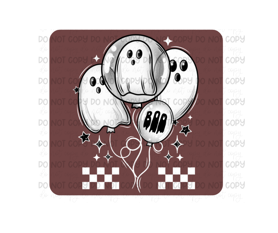 Ghost Balloons white-Ready to Press Transfer – Side Hustlin 906 LLC
